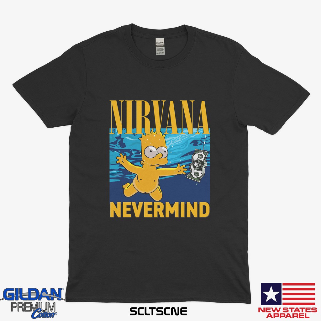 เสื้อยืดผ้าฝ้ายNirvana T-Shirt / Nevermind Nirvana Shirt / Nirvana ...