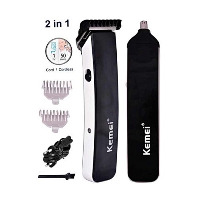 Kemei KM 3560 2in1 Ultra Power Multi Purpose Trimmer | Shopee Thailand