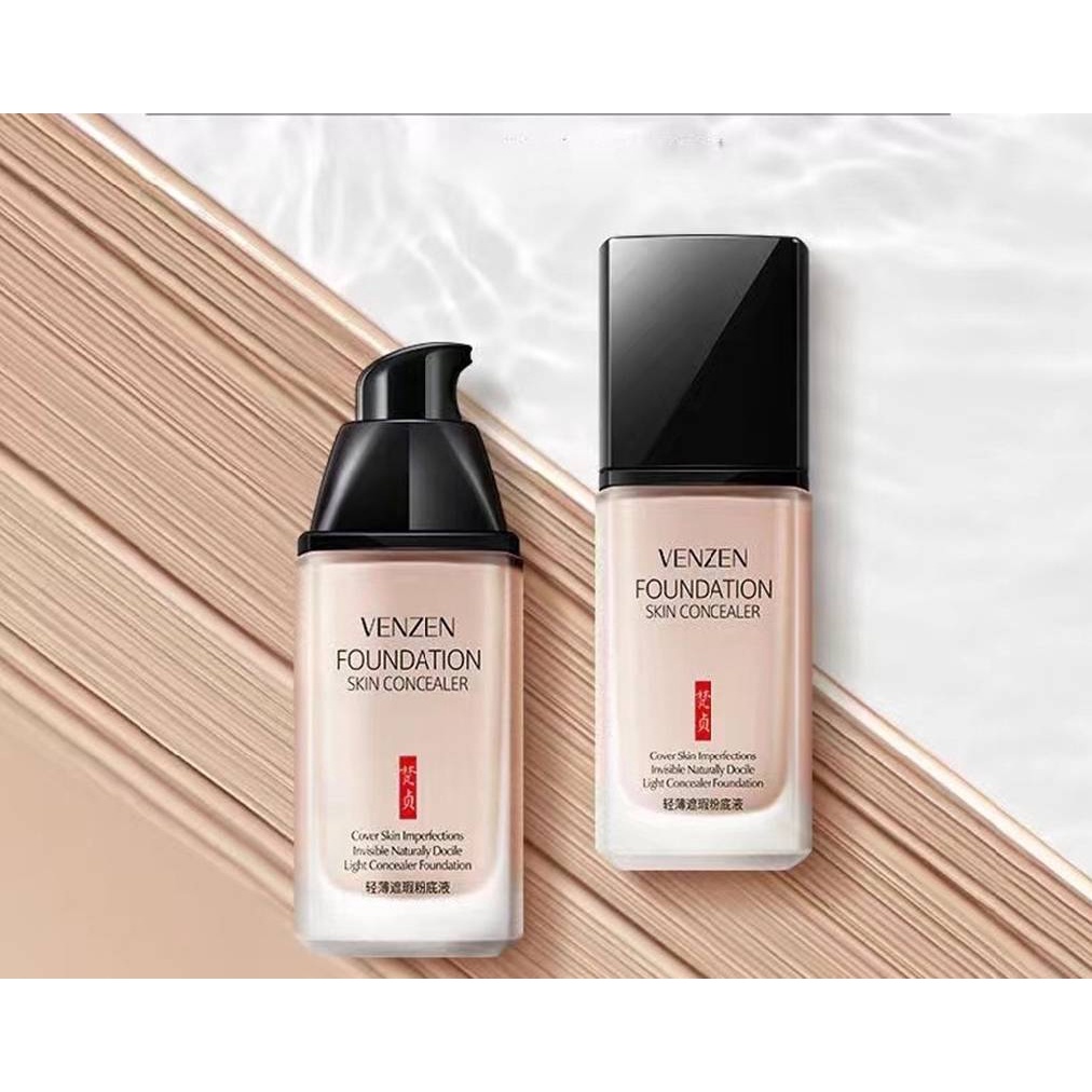 VENZENรองพื้นชนิดน้ำคอนซีลเลอร์เหลวบรรจุขวด | Shopee Thailand