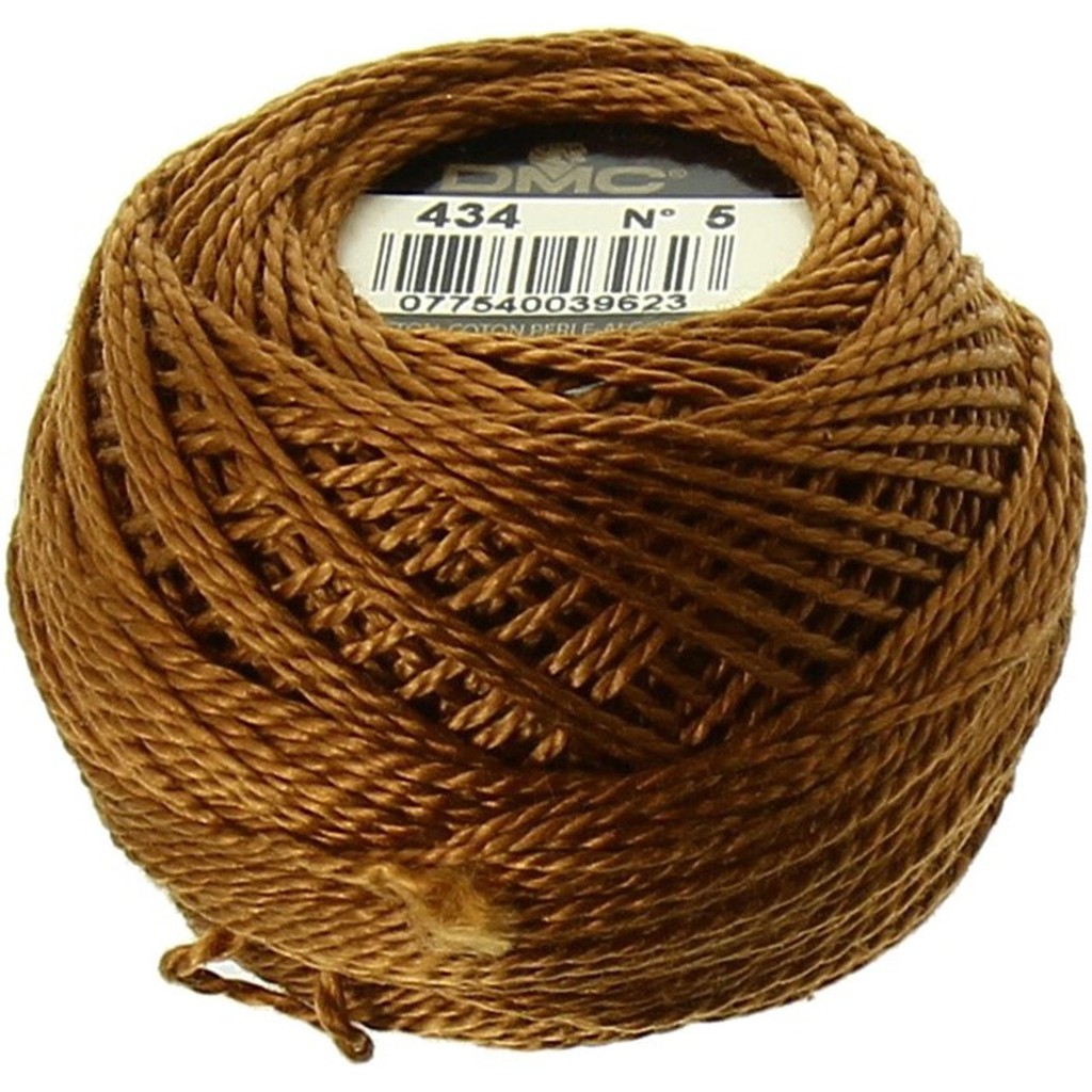 DMC Art 116 Cotton Perle Pearl Ball ด้ายเย็บปักถักร้อยขนาด 5 รหัส 434 | Shopee Thailand
