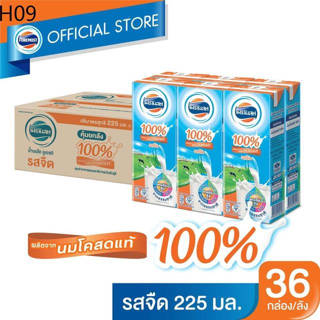 โฟร์โมสต์ นม UHT 225 มล. รสจืด 36 กล่อง (6 กล่อง x 6 แพ็ค ขายยกลัง ...
