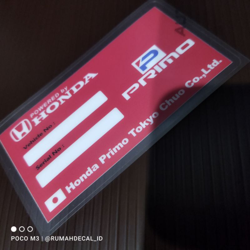 สติ๊กเกอร์ Honda Primo Japan JDM | Shopee Thailand