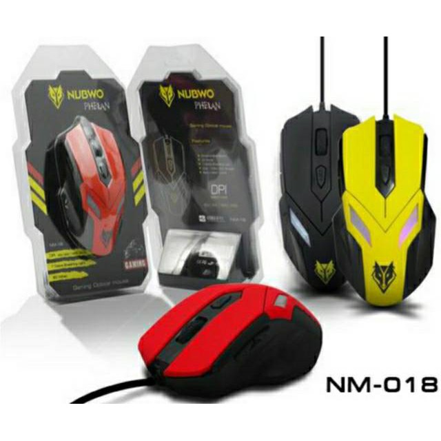 NUBWO เมาส์ USB Optical Mouse รุ่น NM-18 PHELAN | Shopee Thailand