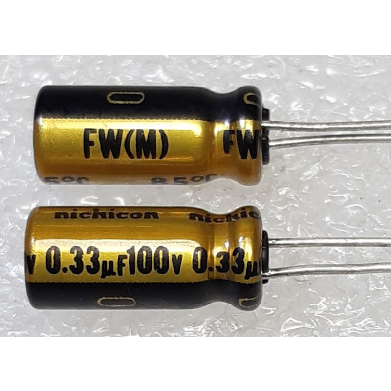 Nichicon FW 0.33uf 100v capacitor ตัวเก็บประจุ คาปาซิเตอร์ | Shopee ...