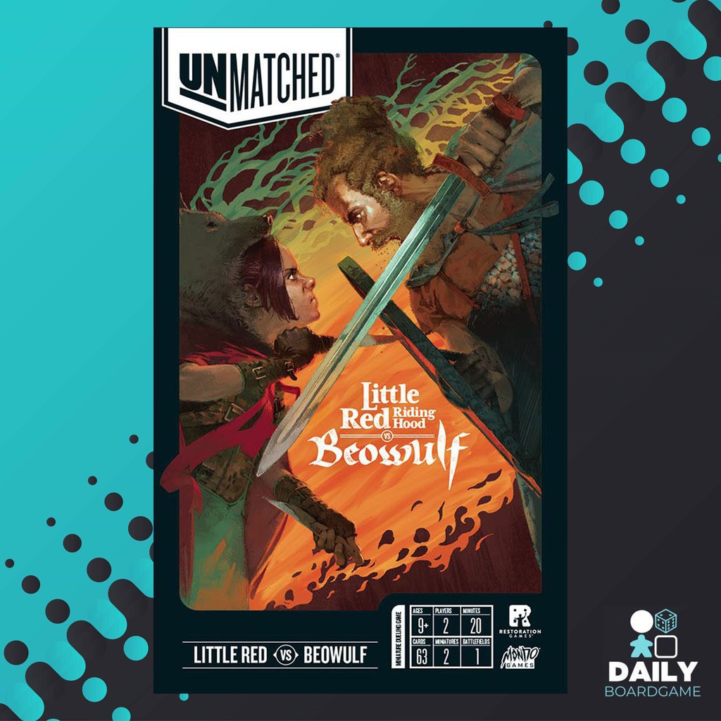 Unmatched : Little Red Riding Hood vs. Beowulf [Boardgame] | Shopee ...