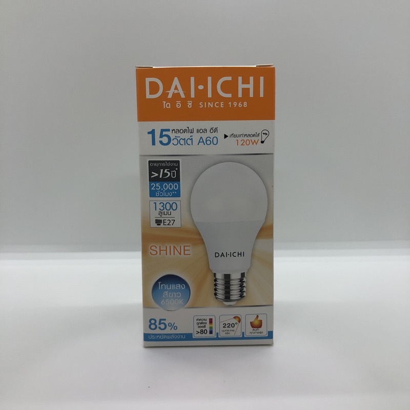 Daichi LED A60 Bulb 15w, 12w, 9w, 8w, 7w, 6w, 4w | Shopee Thailand