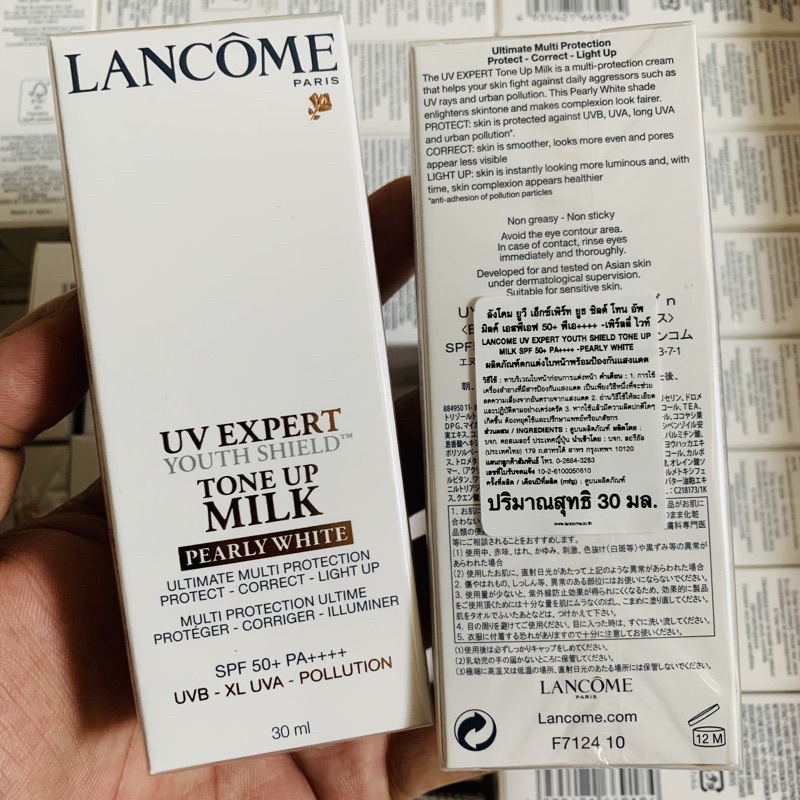 Lancome UV Expert Tone Up Milk Pearly White SPF50+ PA++++ 30ml. | Shopee Thailand