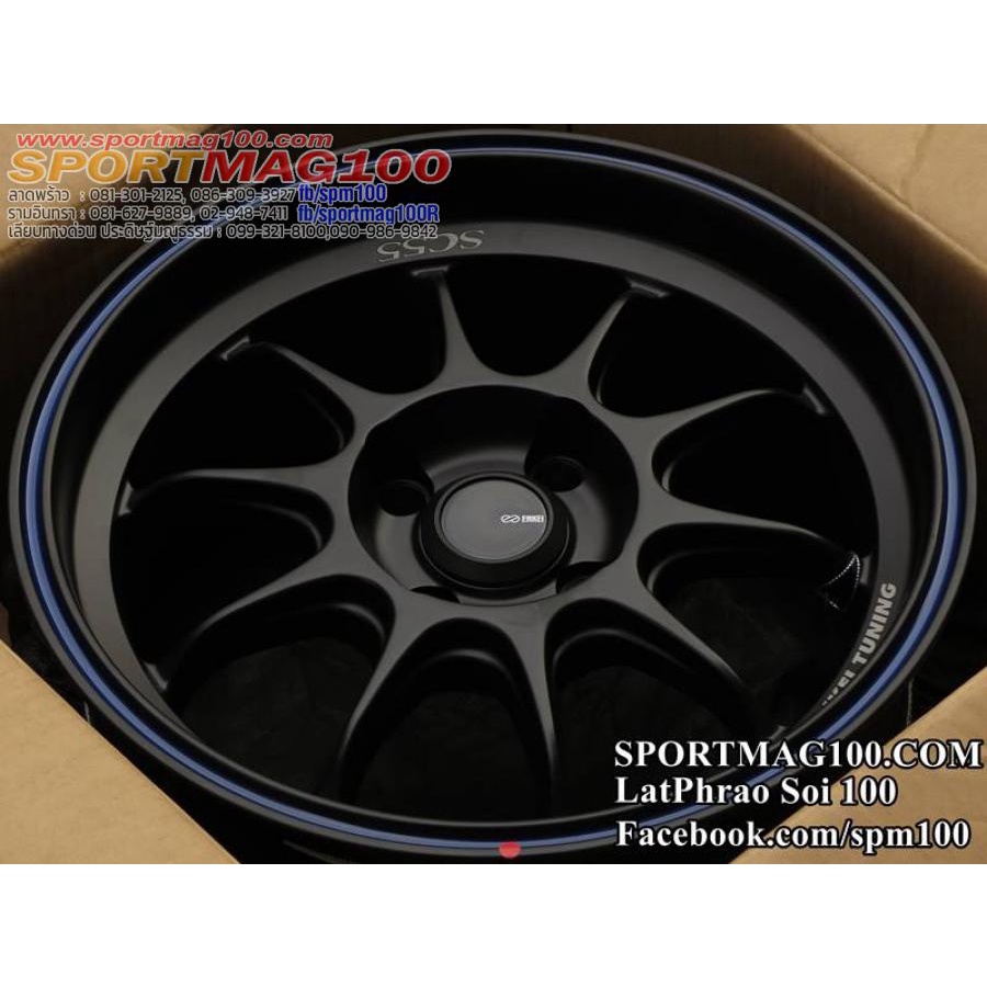 แม็กซ์ใหม่ Enkei SC55 สีดำเส้นน้ำเงิน ขนาด 7-15นิ้ว 4รู100 Offset28[16726] | Shopee Thailand