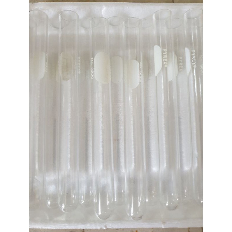 ชุด 2,3,4,5,10 หลอด มีจุกให้ หลอดทดลองทนไฟ Pyrex test tube 9820 15×150 ...