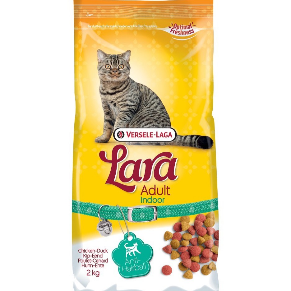 Lara Indoor, 2 kg. (Adult Cat Food) ลาร่า โปรตีนสูง แครอลี่ต่ำ สูตร ...