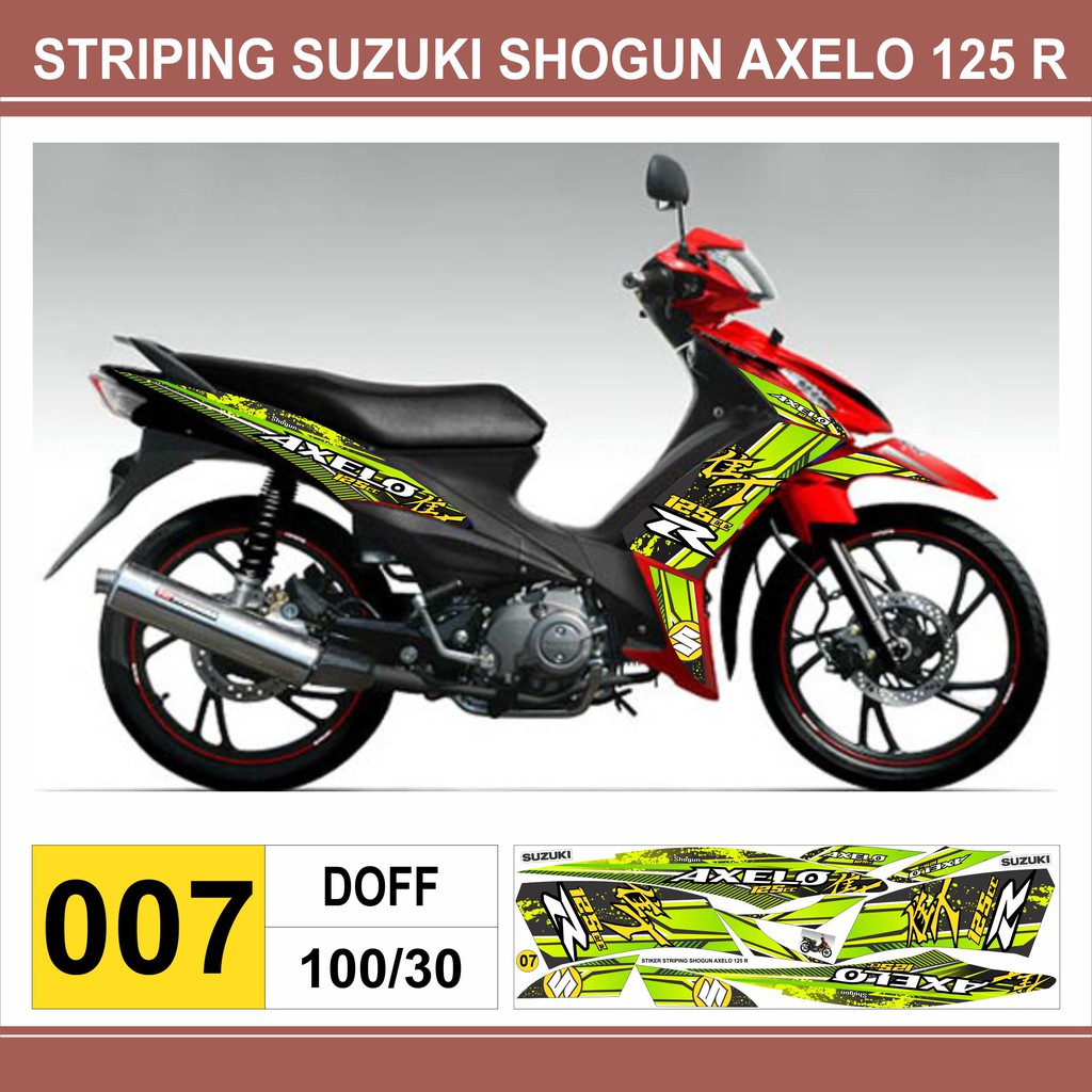 พร้อมส่ง สติกเกอร์รูปลอก ลาย Suzuki Shogun Axelo 125 R AR01 | Shopee ...