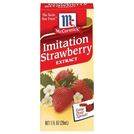 McCormick Imitation Strawberry Extract 29ml แมคคอร์มิค กลิ่น สตรอเบอร์ ...