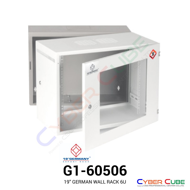 GERMAN RACK G1-60506 19” GERMAN WALL RACK 6U, ลึก 50 cm., ( ตู้ 3 Part ...