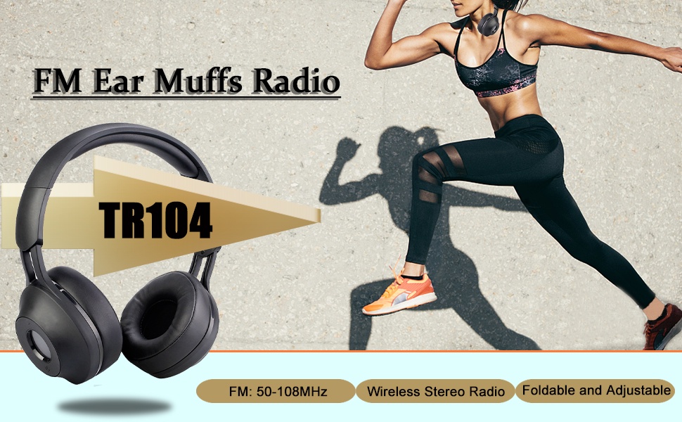 Retekess TR104 ชุดหูฟังวิทยุ FM ดิจิทัล พร้อมอินพุต AUX | Shopee Thailand