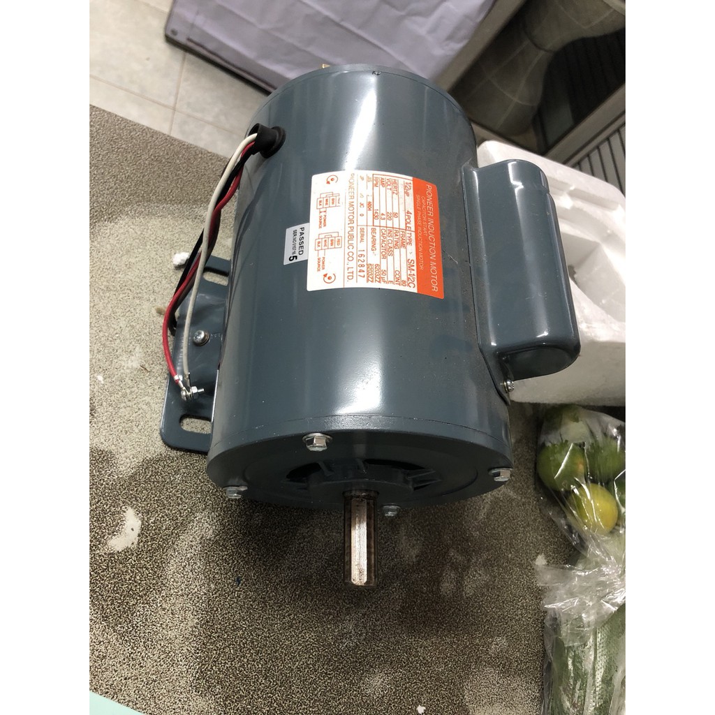 🔥โค้ดINC3LEL3ลด30฿มอเตอร์ไฟฟ้า 1/2 แรงม้า 220V Induction Motor with ...