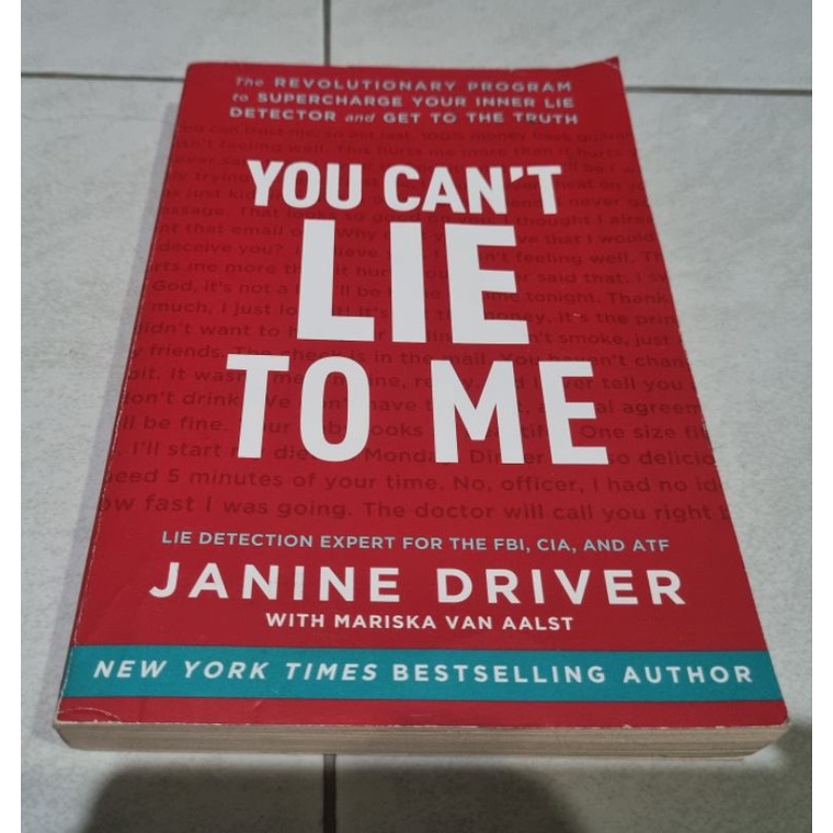 You Can't Lie to Me Janine Driver | Shopee Thailand