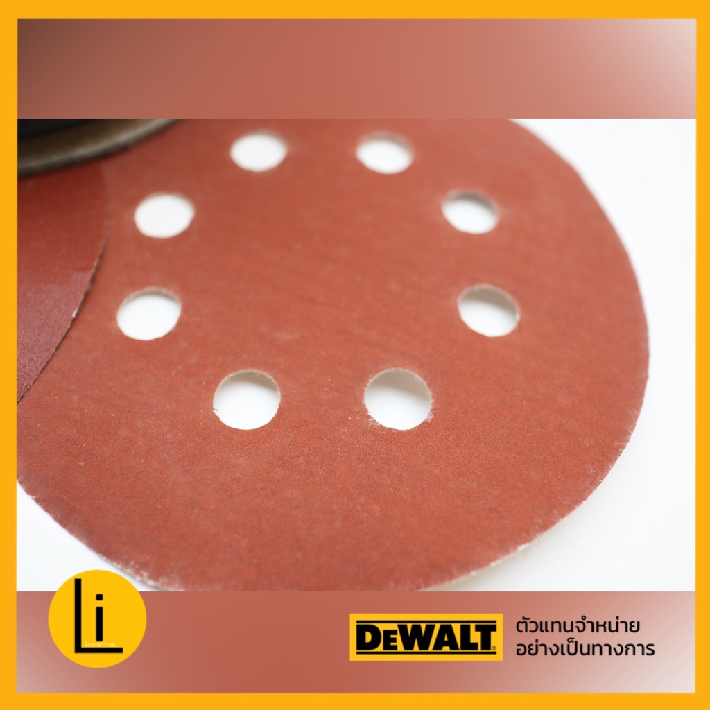 กระดาษทรายกลม ใบกระดาษทราย 5นิ้ว 8รู สำหรับ DEWALT DCW210 ใบกระดาษทราย ...