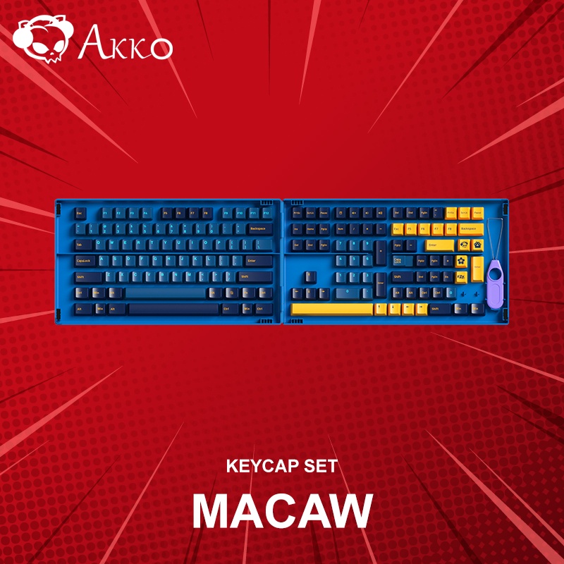 คีย์แคป Akko Macaw Keycap Set | Shopee Thailand