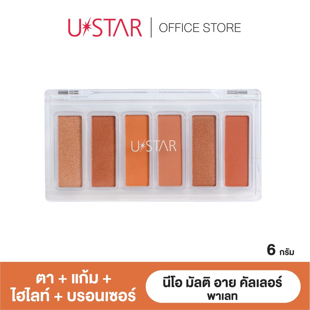 USTAR NEO MULTI EYE COLOR PALETTE # CHIC BROWN | Shopee Thailand