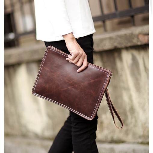 NE840 กระเป๋าคลัทช์ หรือสะพายข้าง แนวเรโทร ผู้ชาย | Shopee Thailand