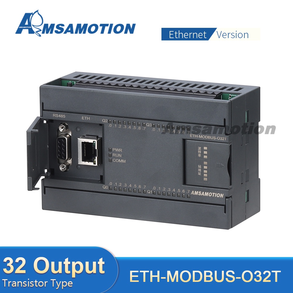 Sz YY ETH-MODBUS-O32T RTU Protocol RS485 PLC Extensible โมดูล 32 ช่อง ...