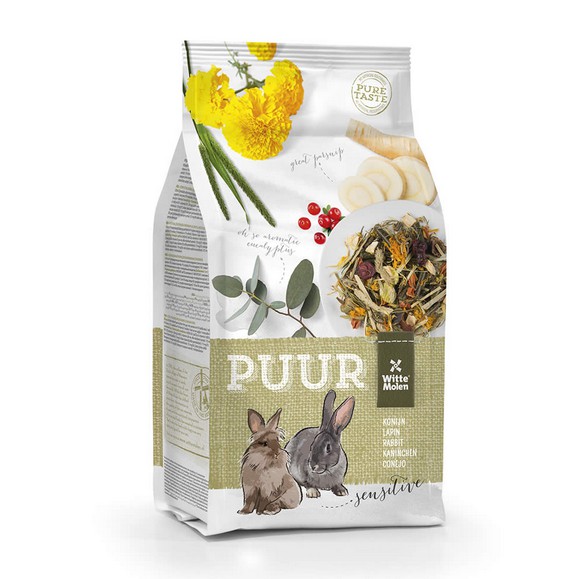 PUUR Rabbit Sensitive อาหารกระต่าย ช่วยระบบย่อยและทางเดินปัสสาวะ (800g ...
