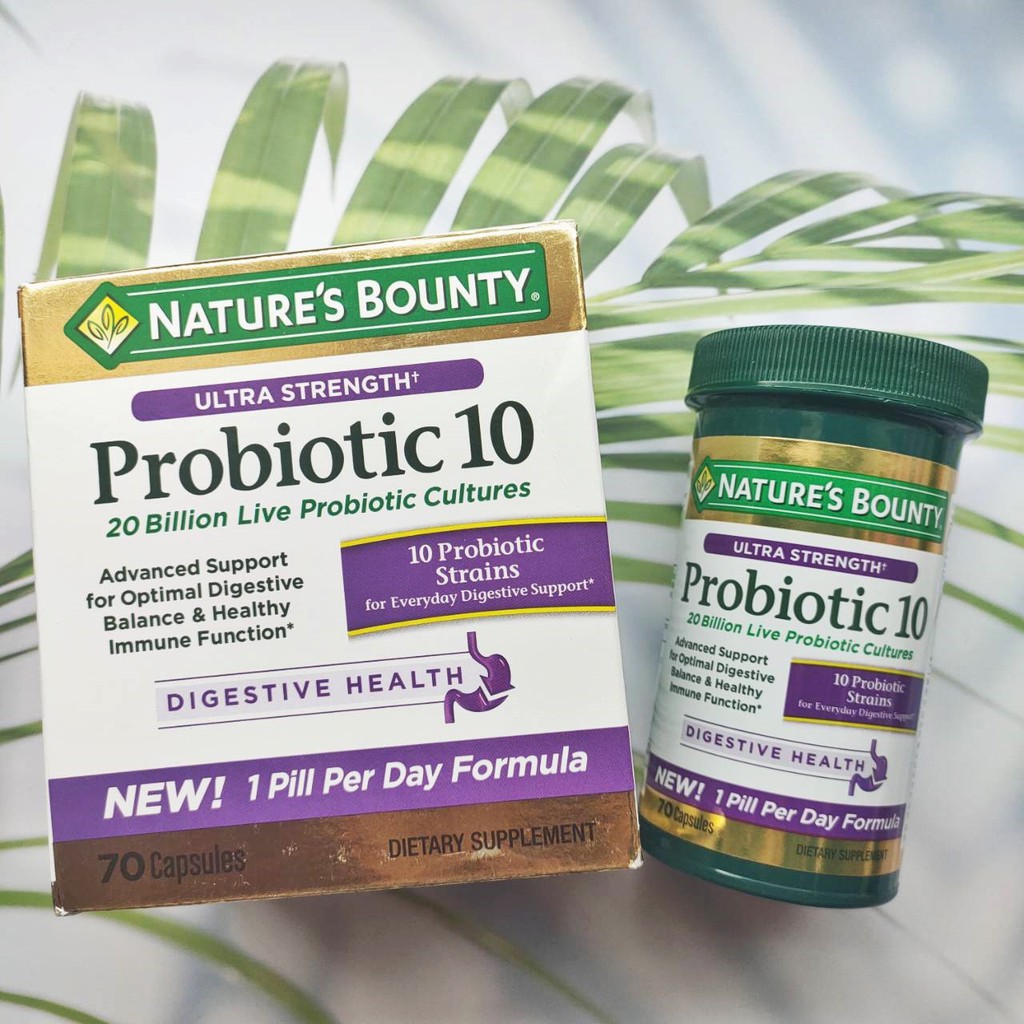โปรไบโอติกส์ Probiotic 10Ultra Strength 20Billion Live Probiotics ...
