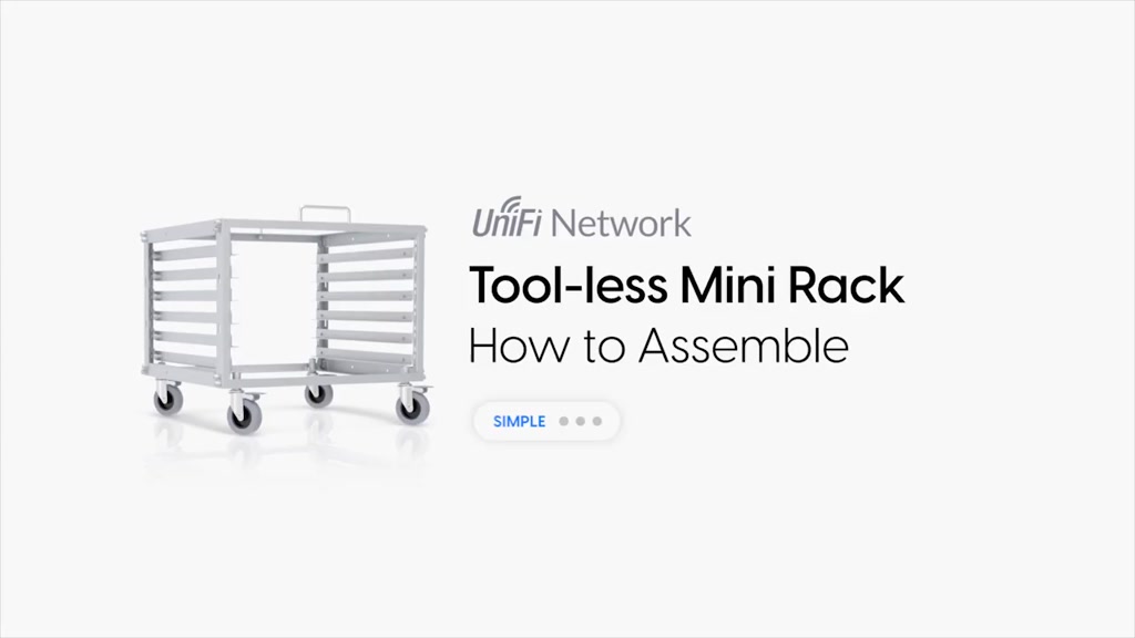Ubiquiti Toolless Mini Rack 6U-sized device rack Model: U-Rack-6U-TL ...