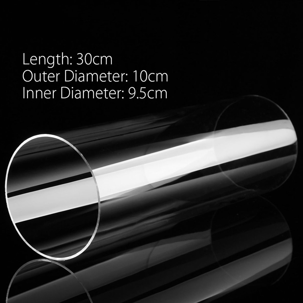 ใหม่โปร่งใสอะคริลิคพลาสติก Lucite Tube 10 ซม.OD 9.5 ซม. ID 30 ซม.ความ ...