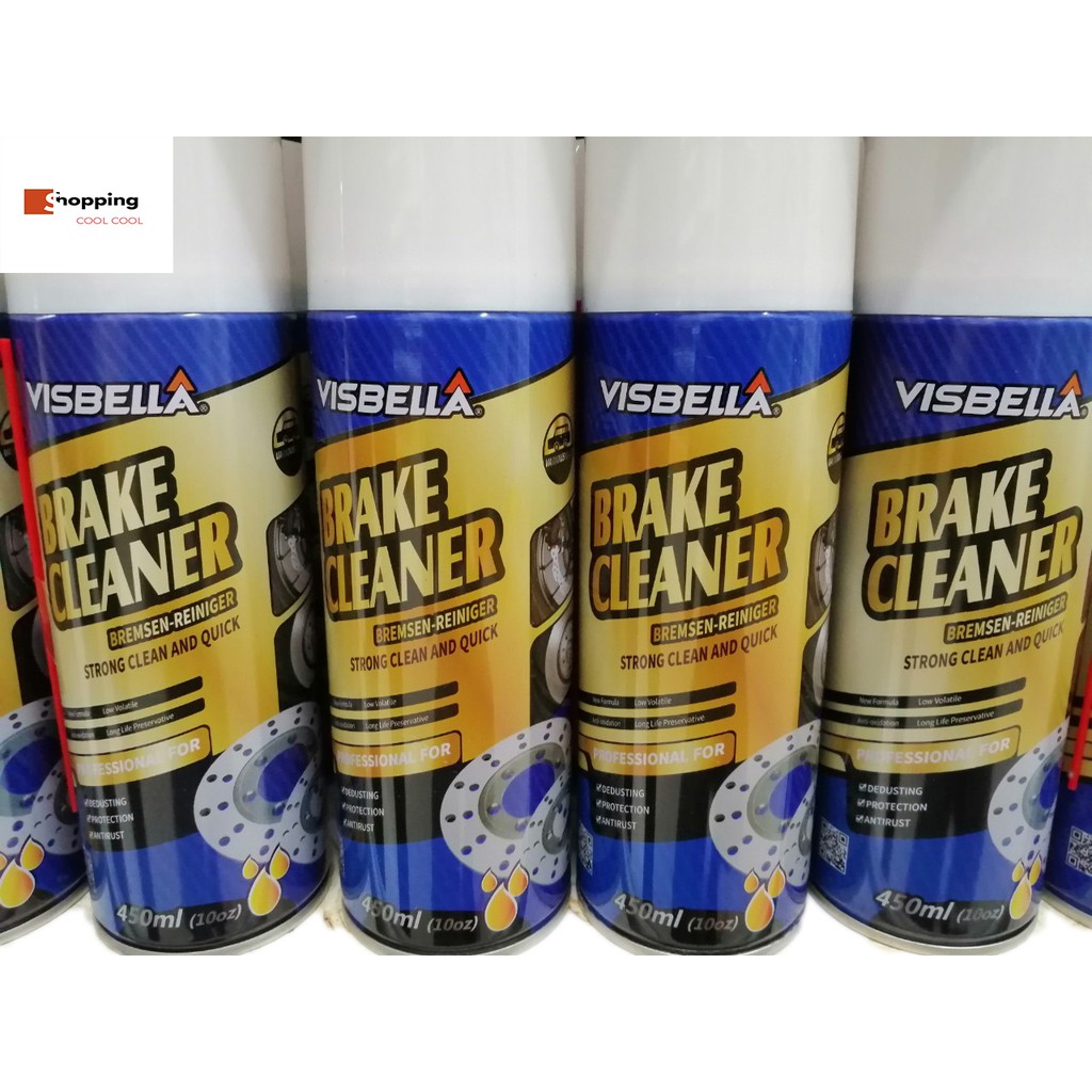 VISBELLA Brake Cleaner สเปรย์ทำความสะอาดเบรค 450 ml. | Shopee Thailand