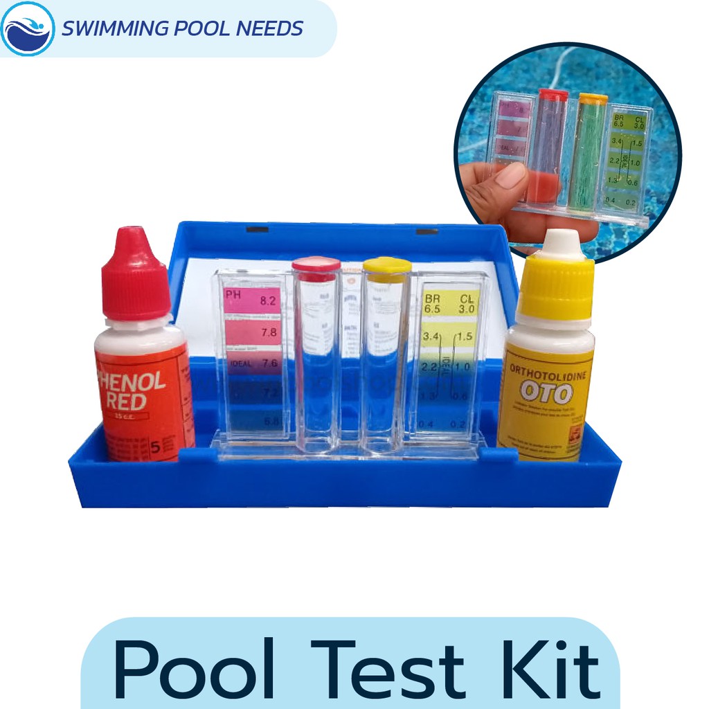 Pool Test Kit ชุดน้ำยาทดสอบสภาพน้ำ วัดค่า PH&CL | Shopee Thailand