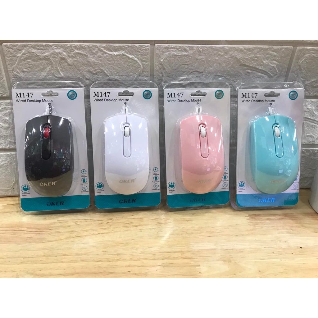 ส่งจากไทย USB Mouse OKER M147 M147G เม้าส์มีสาย เม้าส์ โอเกอร์ โอเคอร์ พร้อมส่ง | Shopee Thailand