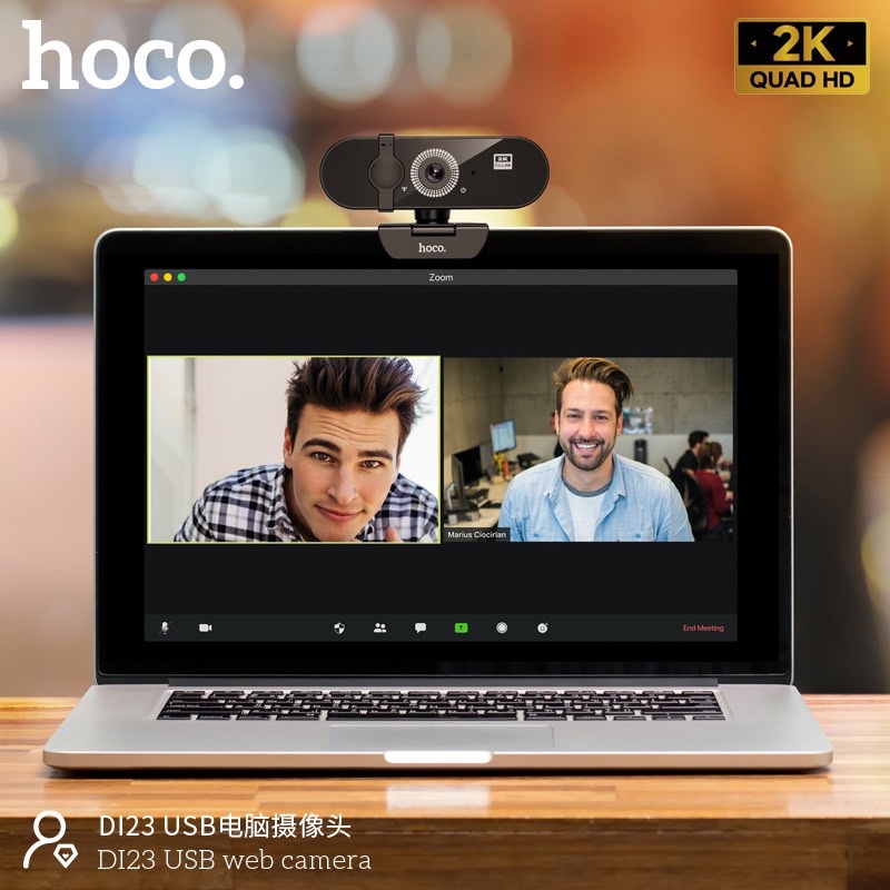 Hoco Di06 USB Web Camera 2K กล้องเว็บแคม WEBCAM ระบบออโต้โฟกัส เรียน ...