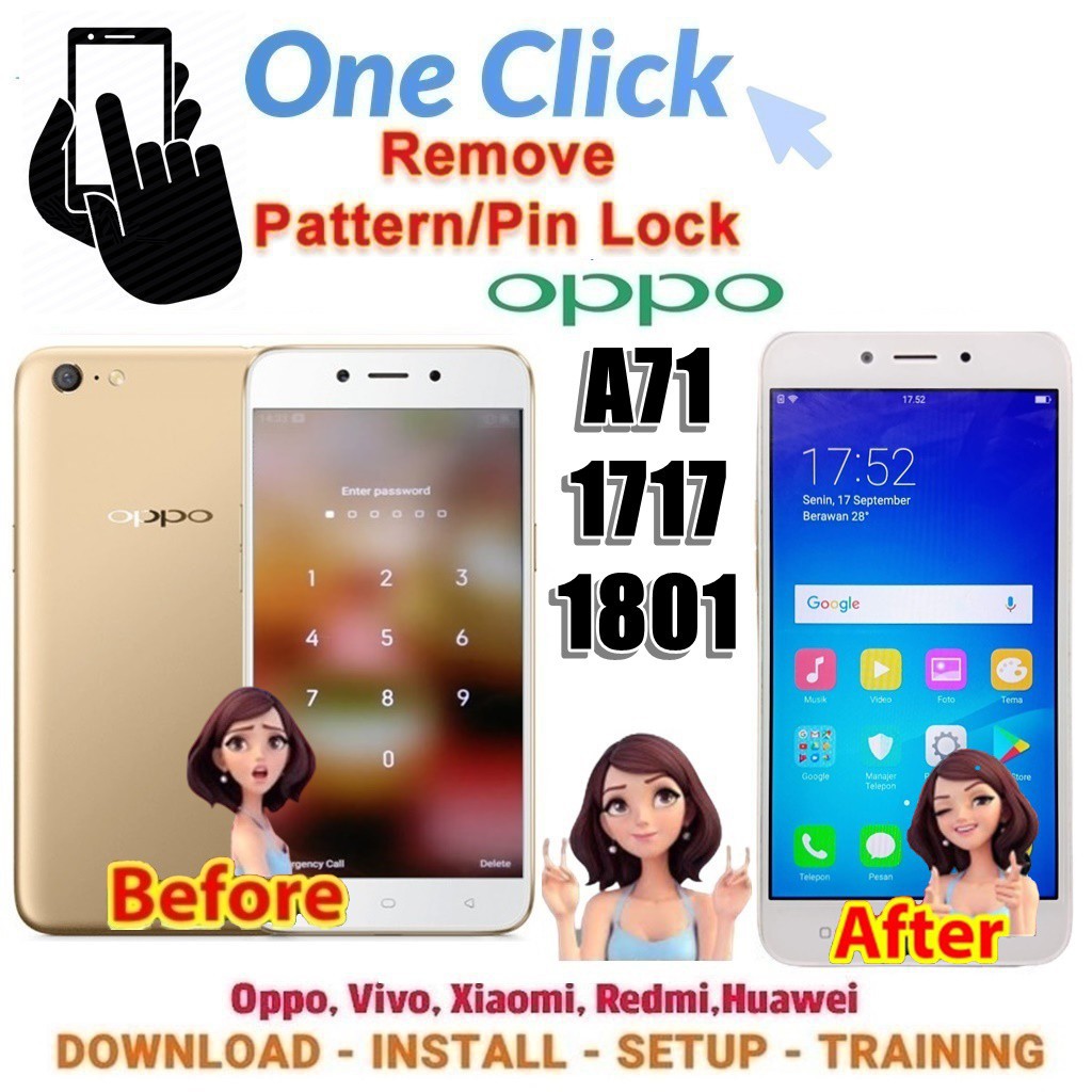 Oppo A71 ถอดลาย / พิน / FRP Google One Click | Shopee Thailand