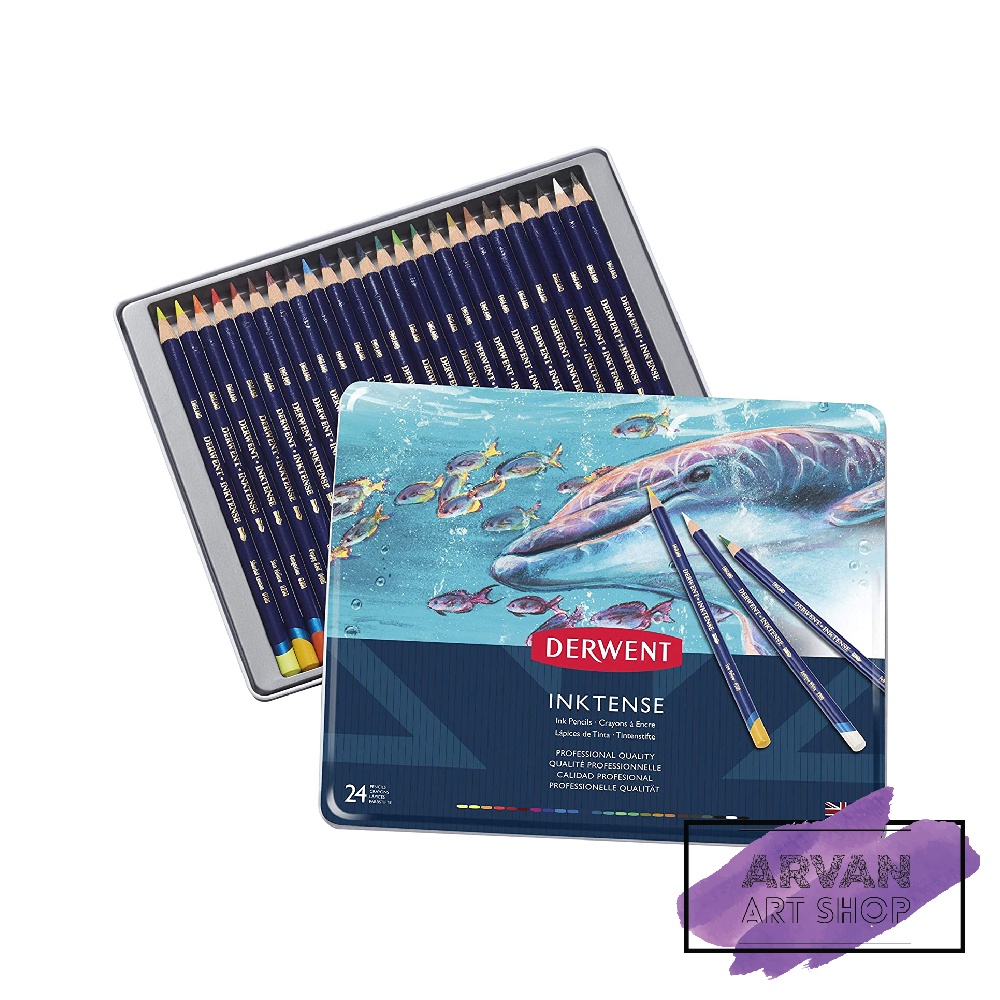 ดินสอสี Derwent Inktense Tin of 24's | Shopee Thailand