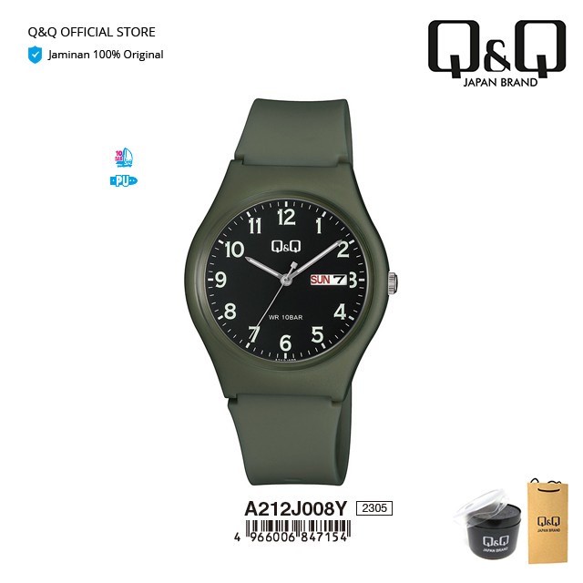 Qq Q&Q A212 A212J ORI นาฬิกาข้อมือ สไตล์ญี่ปุ่น | Shopee Thailand
