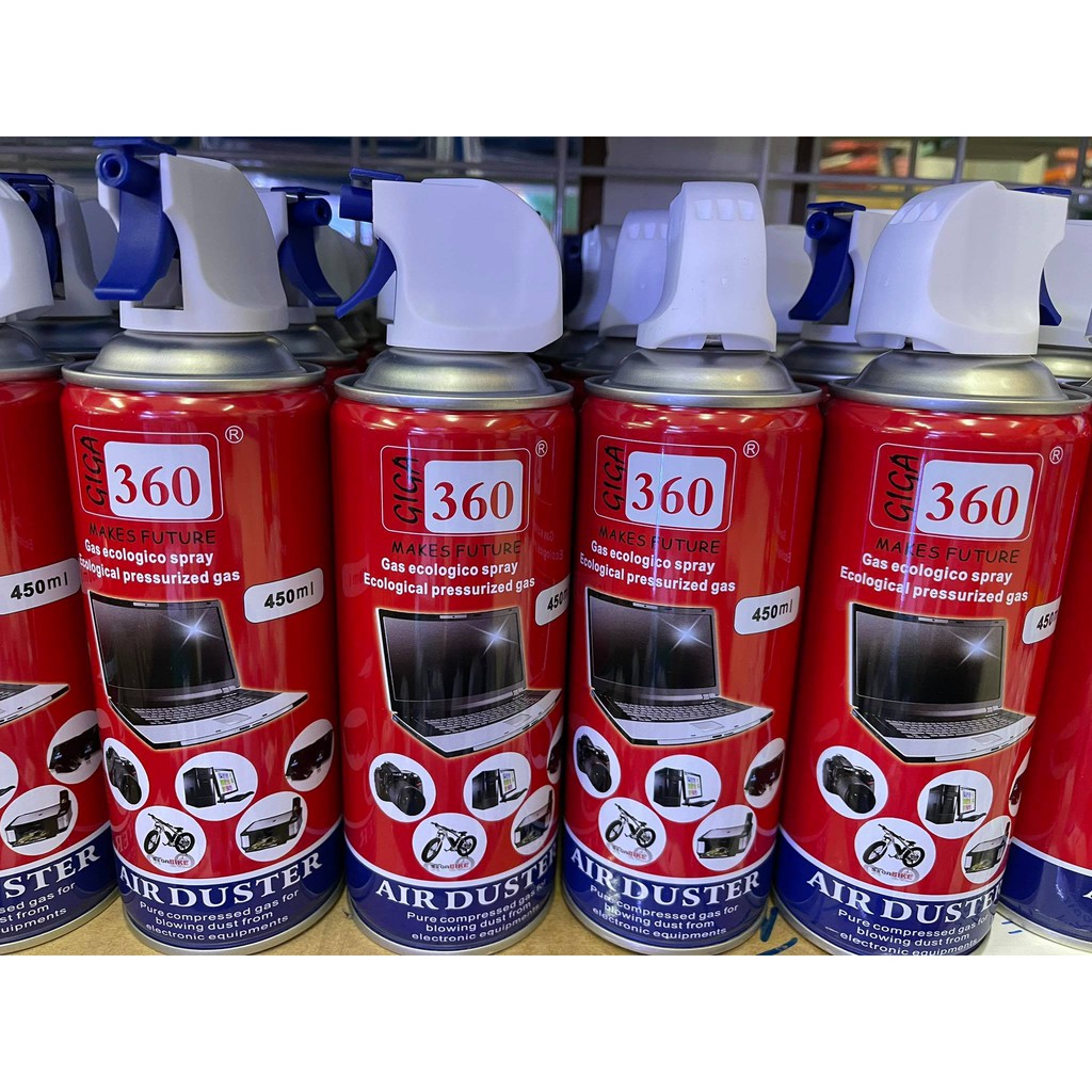 Giga 360 Air Duster for PC and Laptop สเปรย์ลมกำจัดฝุ่น สามารถพ่นใส่แผง ...