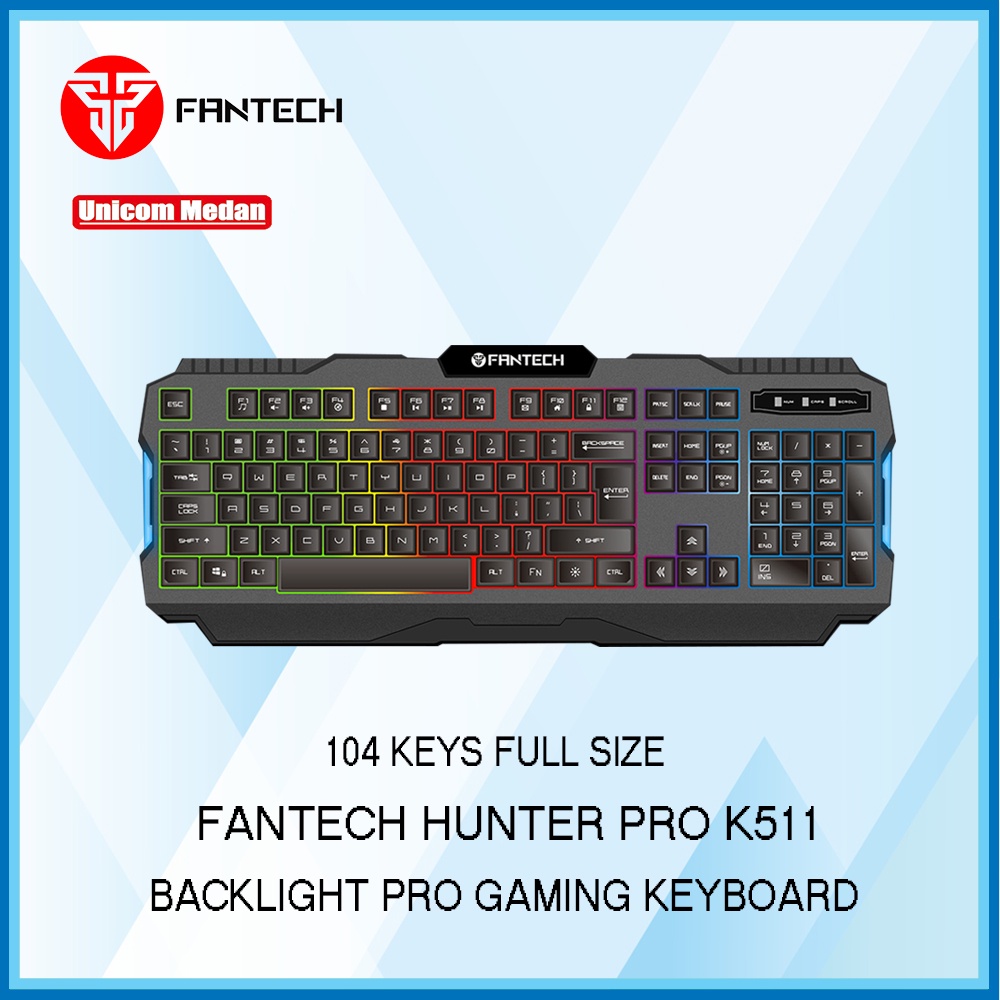 คีย์บอร์ด Fantech HUNTER PRO K511 | คีย์บอร์ดเกมโปร | เกมมิ่ง ...