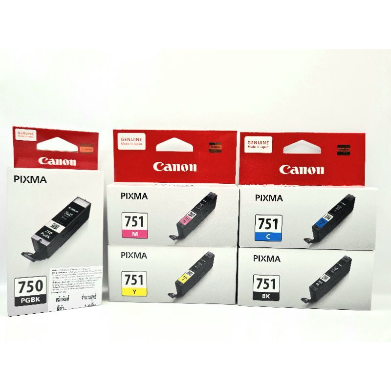 Canon PGI-750 PGBK /CLI-751 C/M/Y (ใบกำกับภาษีสามารถแจ้งในแชท) | Shopee ...