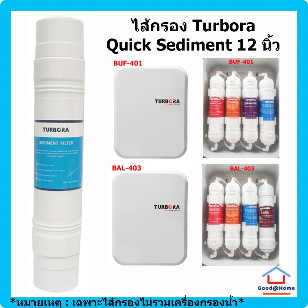 ไส้กรอง TURBORA QUICK SEDIMENT 12 นิ้ว WATER FILTER CARTRIDGE TURBORA QUICK SEDIMENT 12 ...