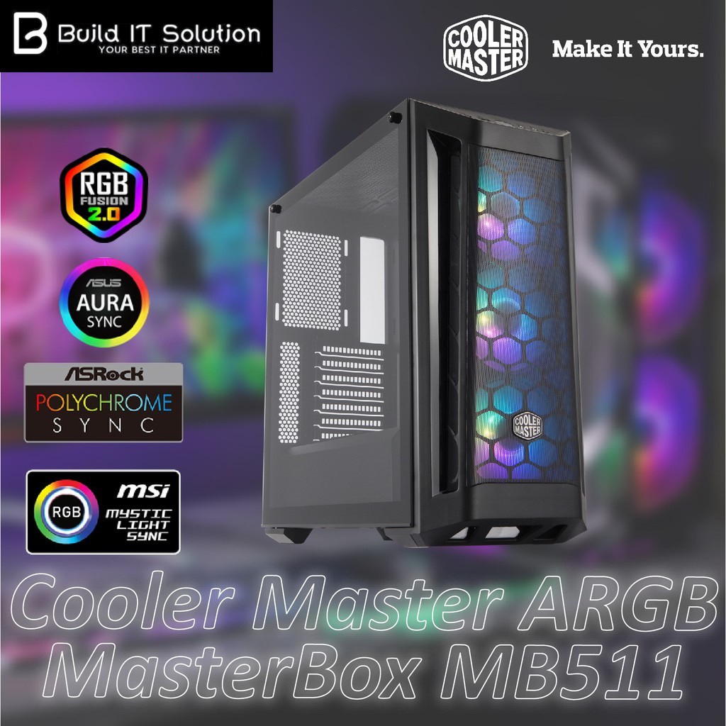 เคส Cooler MasterBox MB511 ARGB E-ATX | Shopee Thailand