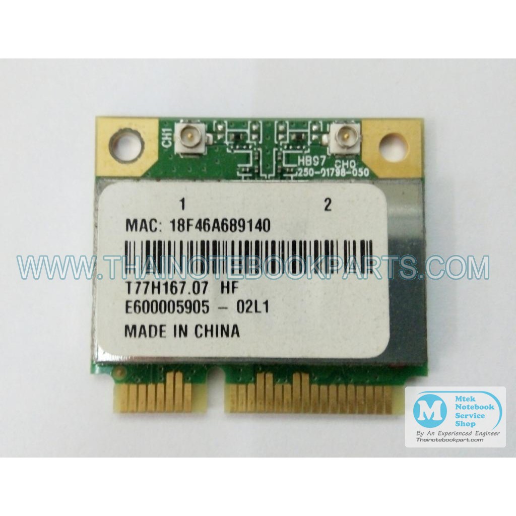 การ์ด Wireless Lan Card Acer Aspire 3830T 5742 Series Atheros AR5B97 ...
