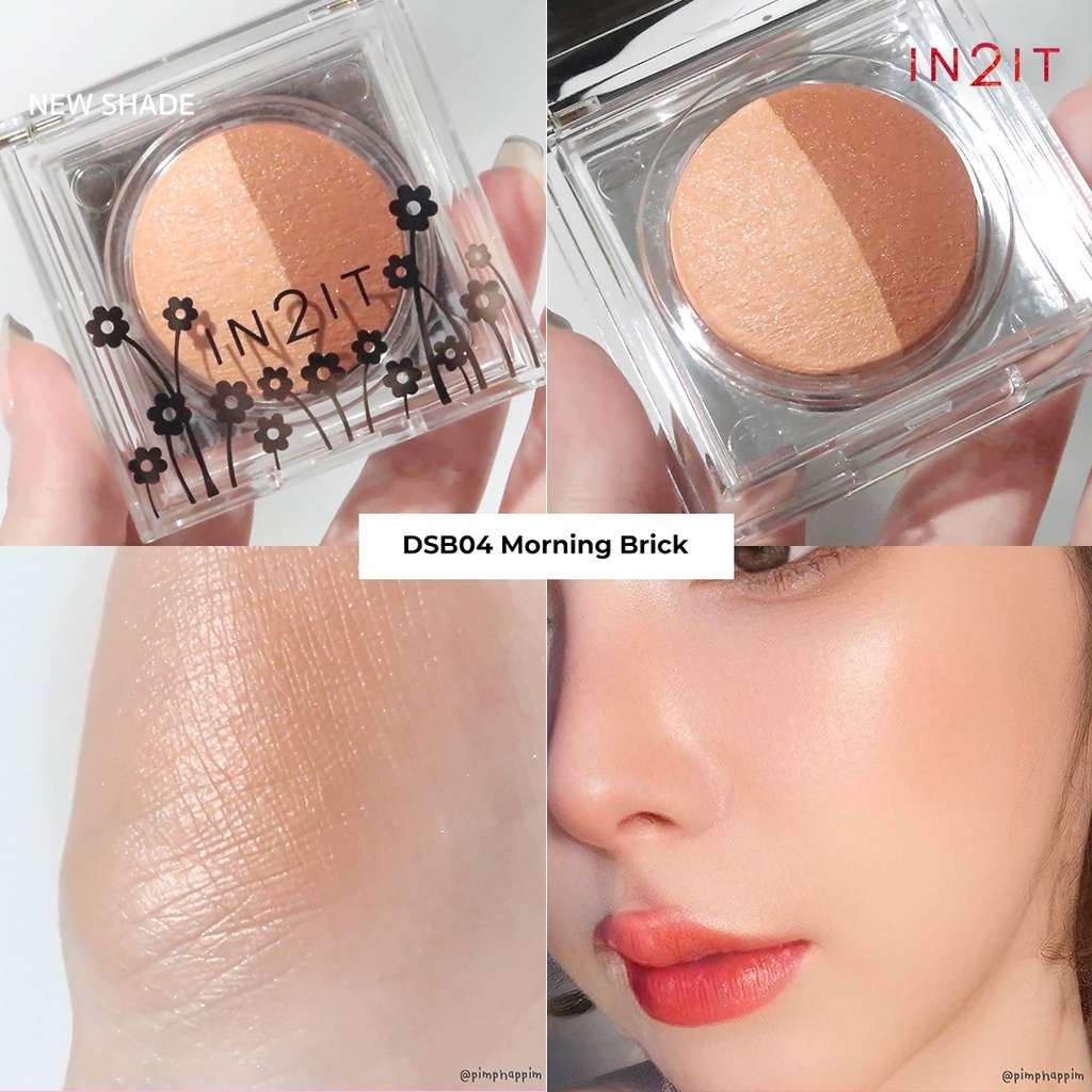 In2it Duo Sheer Shimmer Blush 14สี ปัดแก้มอินทูอิทสีใหม่ล่าสุด | Shopee ...