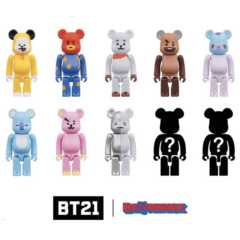 Be@rbrick x BT21 Limited Edition 100% by Medicom Toy (Set of 8 ...