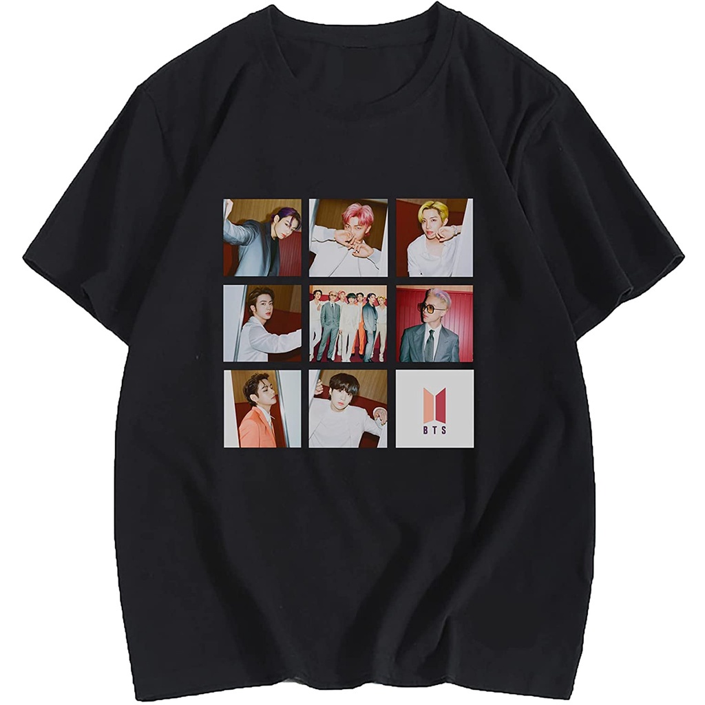 เสื้อยืดใหม่ Shirt K-pop Suga Jungkook Jimin V Rap Jin Jhope ...