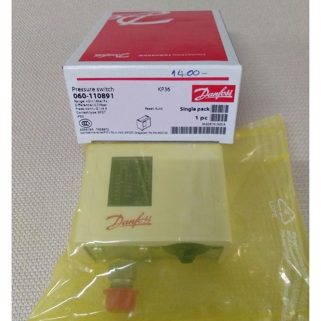 Danfoss pressure switch KP36 ของแท้ (code 060-110891) เพรสเชอร์สวิตช์ | Shopee Thailand