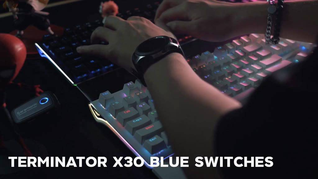 Nubwo Terminator White Edition RGB mechanical keyboard คีย์บอร์ดเกมมิ่ง ...