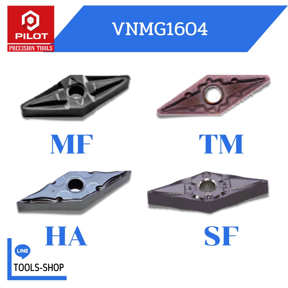 PILOT INSERT VNMG 160402 VNMG 160404 VNMG 160408 MF TM SF HA มีดกลึง คาร์ไบด์ cnc carbide ...