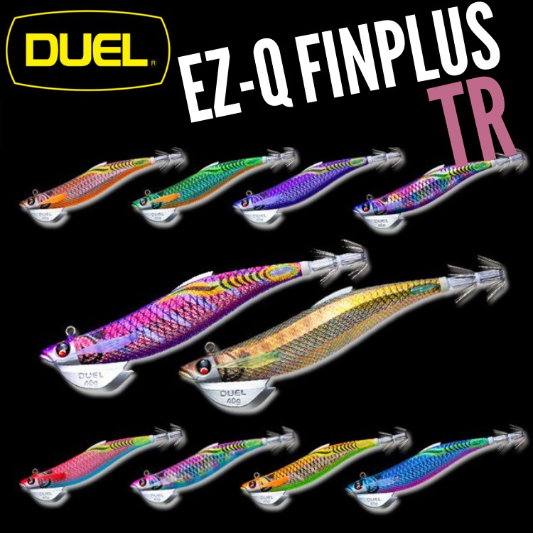 โยกุ้งตกหมึก DUEL ez-Q FINPLUS 3.5 30g/40g/50g ทิปรัน Tip Run Eging ตกหมึกน้ำลึก โยตกหมึก ...