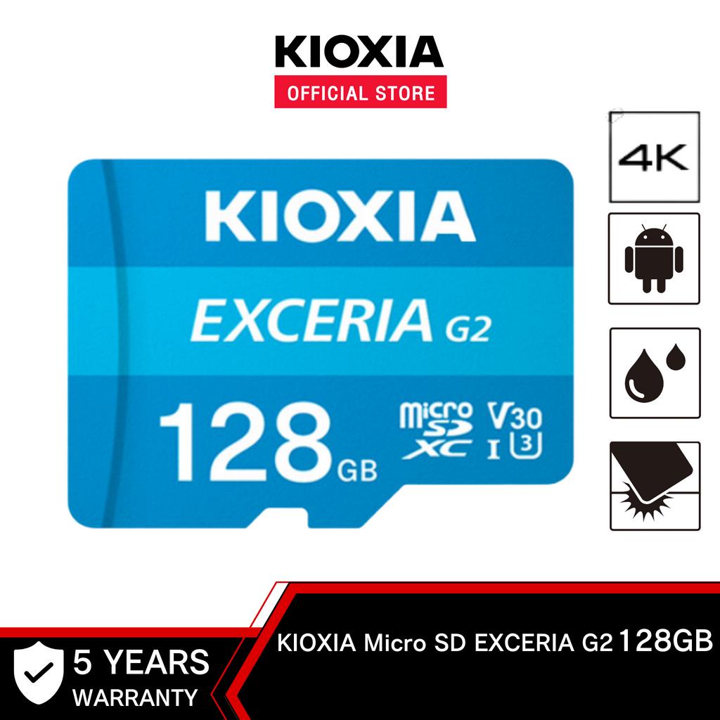 [รุ่นใหม่] KIOXIA Micro SD EXCERIA G2 128GB C10 V30 U3 Speed Read/Write 100/50 MB/s (KXA ...